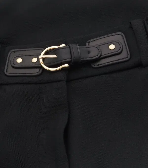 Maje Belted Wide-leg Trousers