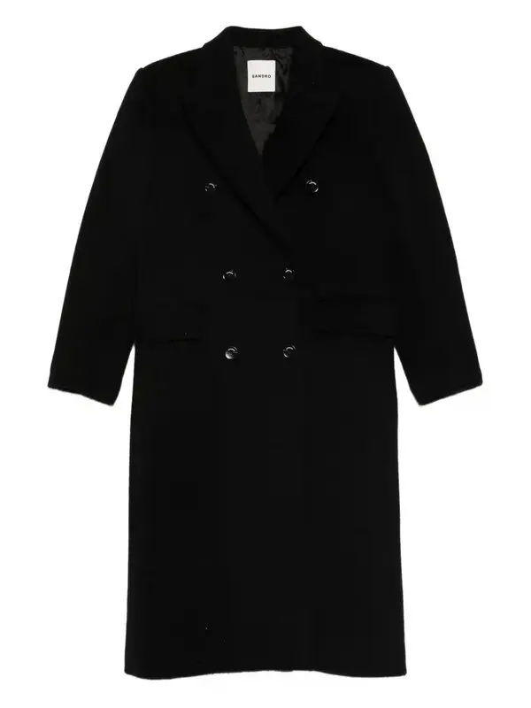 Sandro Wool-blend Double-breasted Coat