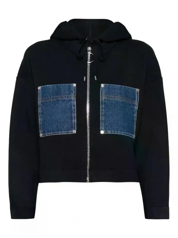 Sandro Long-sleeve Zip-up Hoodie - Blue