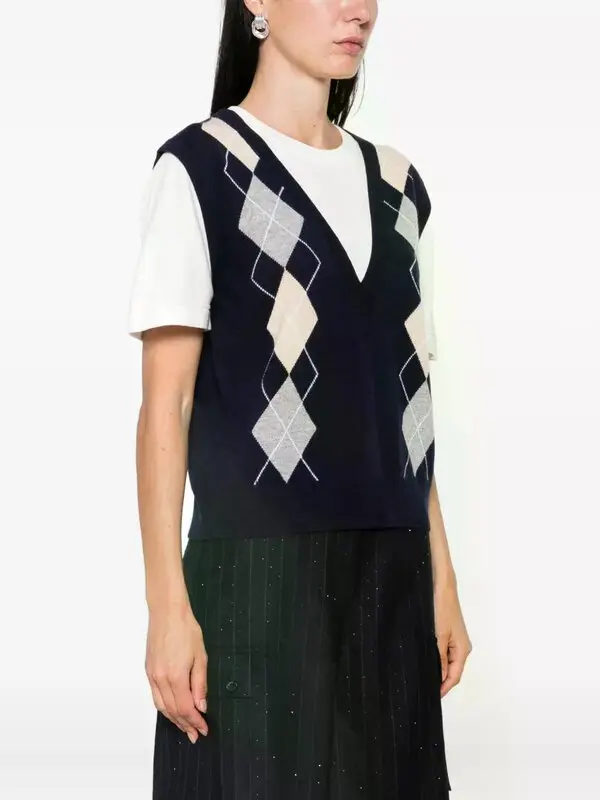 Sandro Argyle Top - Blue
