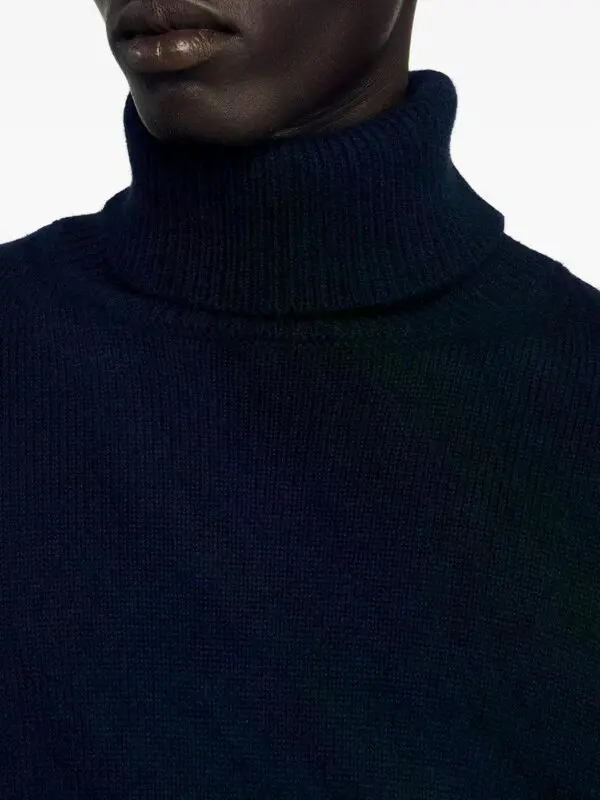 Sandro Ribbed Turtleneck Sweater