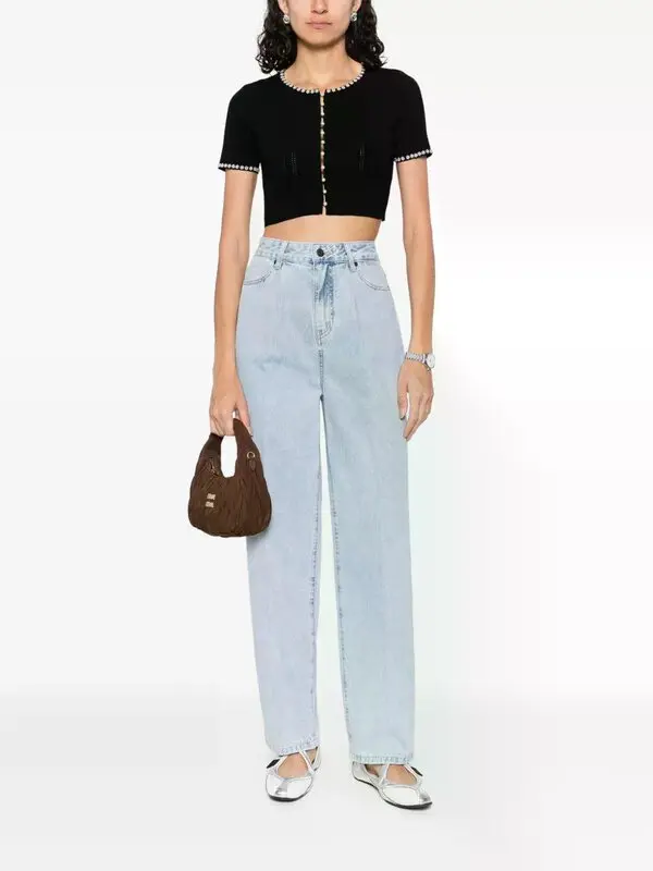 Sandro Cropped Short-sleeve Cardigan