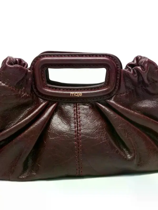 Maje Mini Milpli Clutch Bag - Red