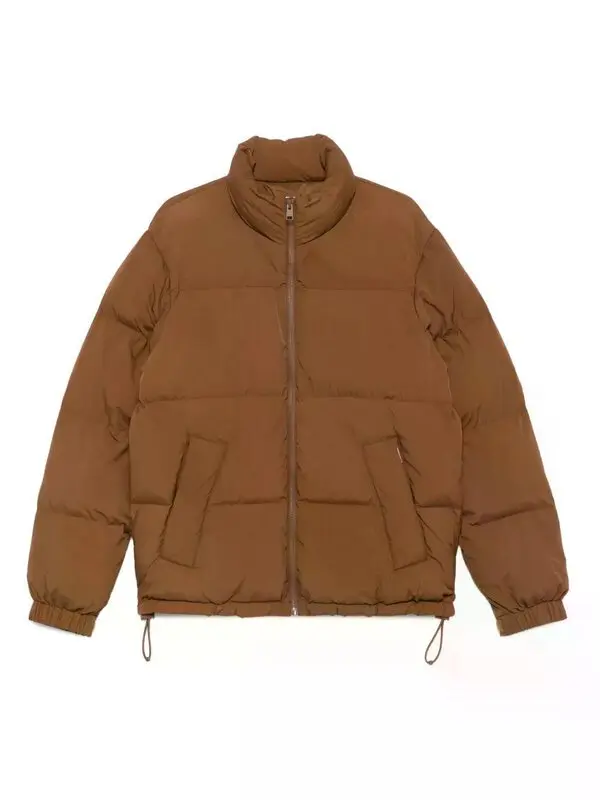 Sandro Quilted Puffer Jacket - Brown