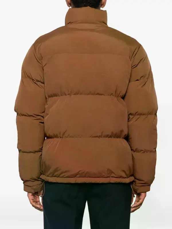 Sandro Quilted Puffer Jacket - Brown