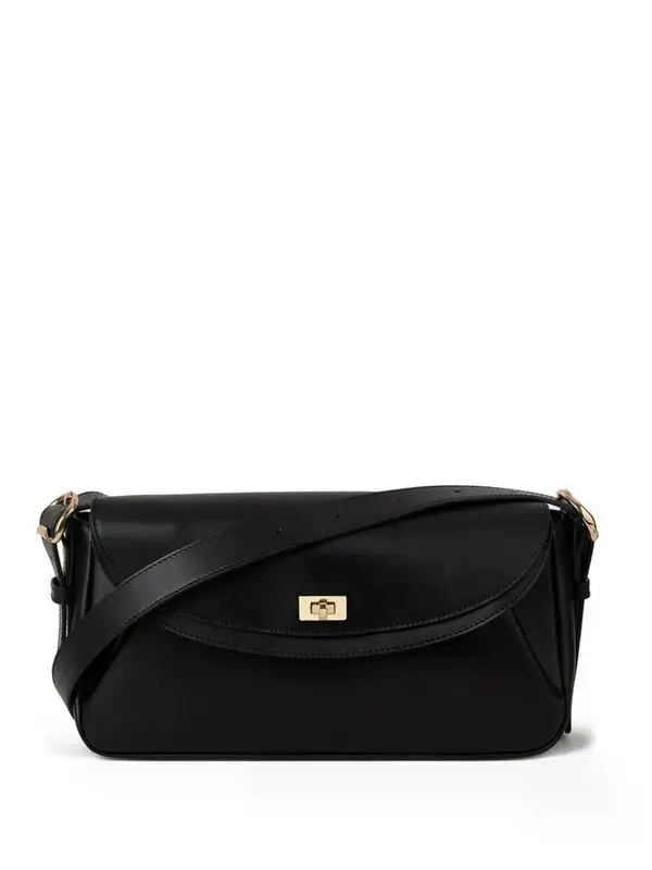 Sandro Le Mambo Leather Shoulder Bag - Black