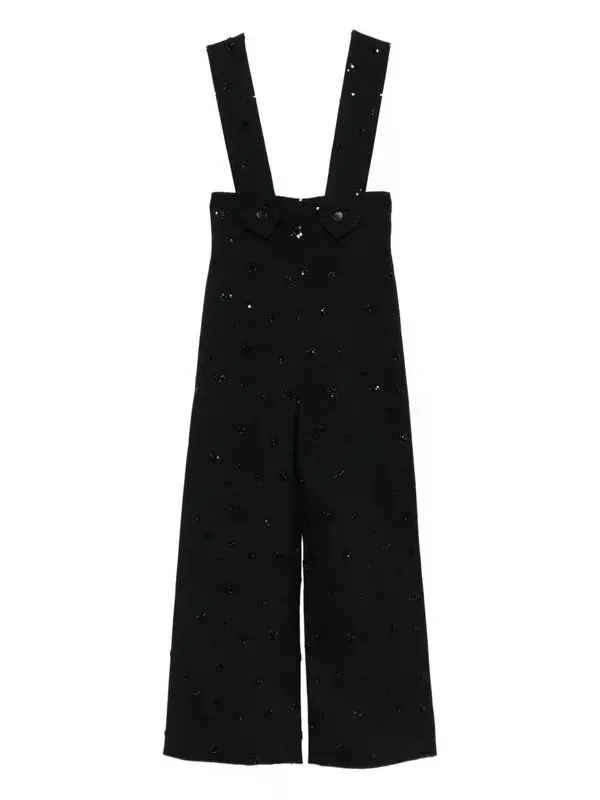 Maje Sequin-embellished Trousers - Black