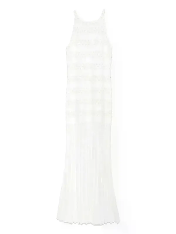 Sandro Pearl-embellished Maxi Dress - Neutrals