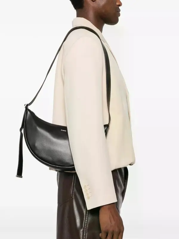 Sandro Embossed Leather Crossbody Bag