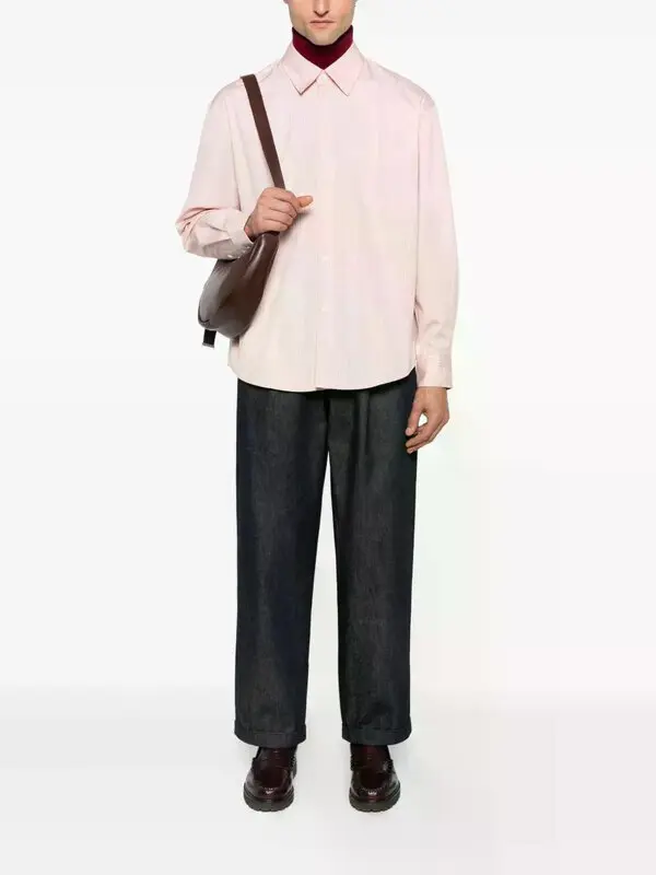 Sandro Striped Cotton Shirt - Pink