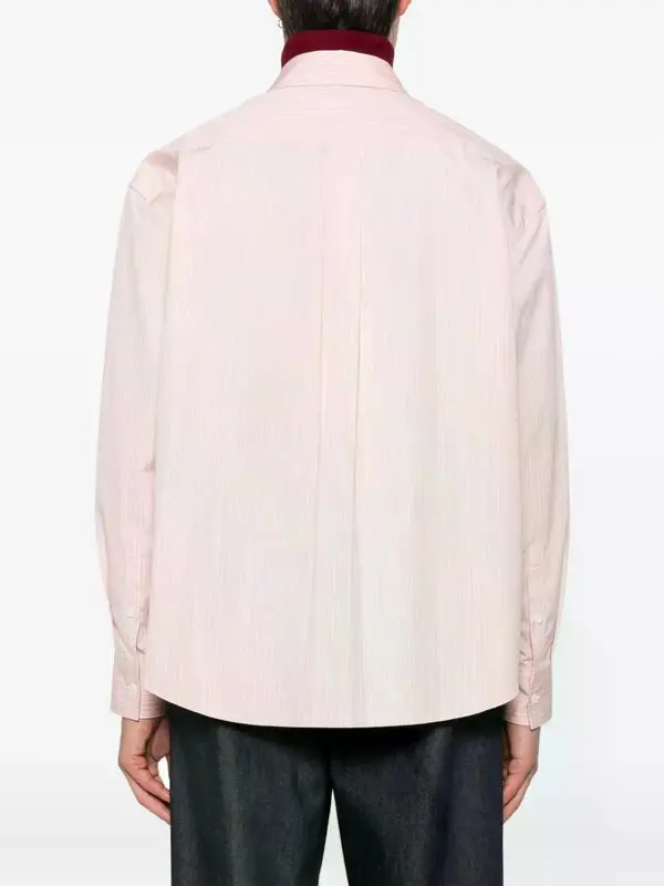 Sandro Striped Cotton Shirt - Pink