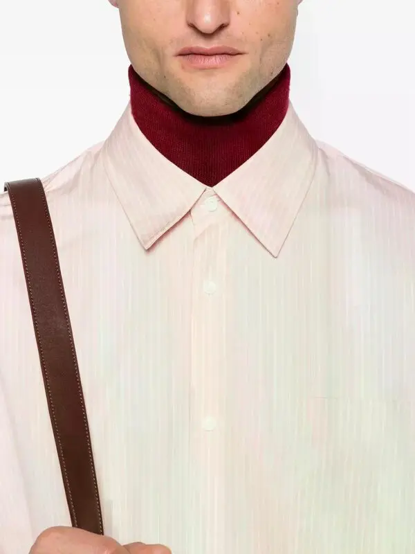 Sandro Striped Cotton Shirt - Pink