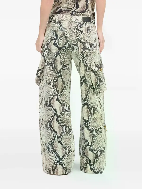 Roberto Cavalli Printed Cargo Pants