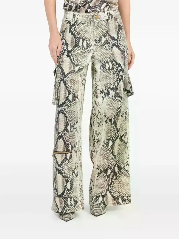 Roberto Cavalli Printed Cargo Pants