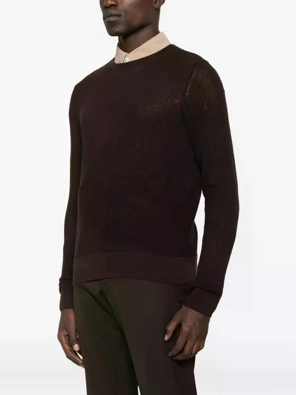 Sandro Rice-stitch Round-neck Sweater