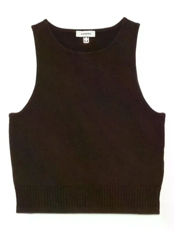 Sandro Sleeveless Knit Top