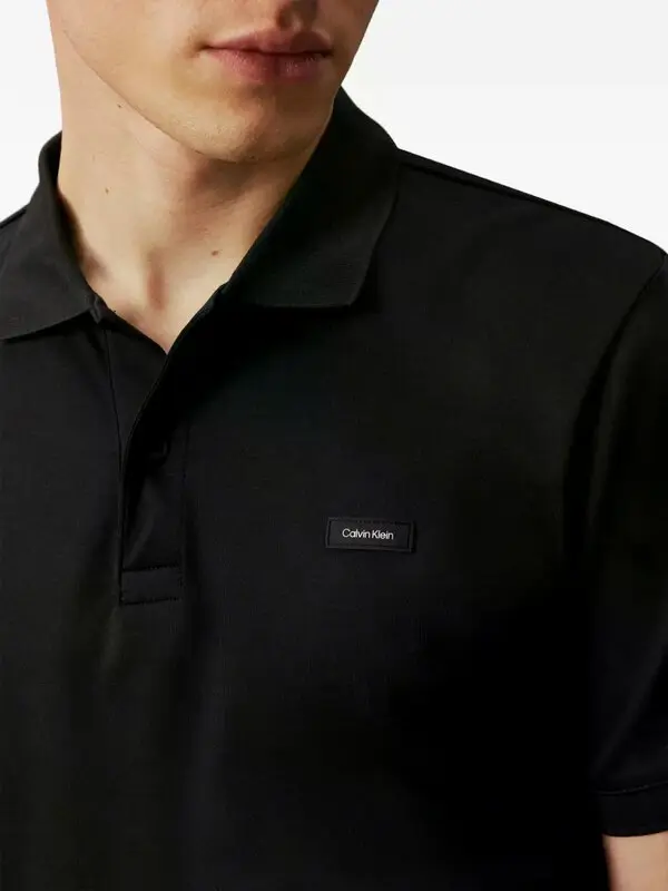 Calvin Klein Logo Plaque Polo Shirt