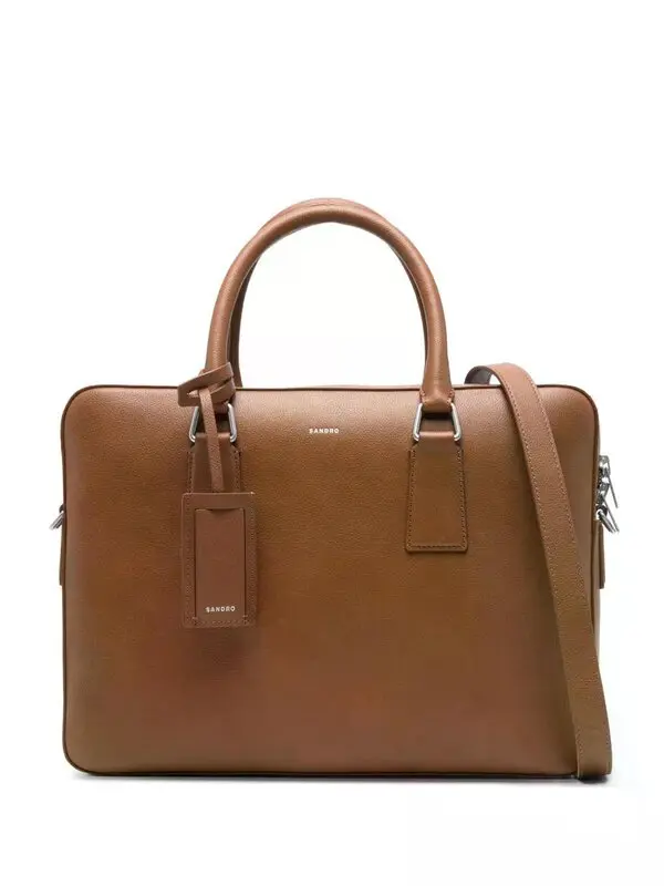 Sandro Top-handle Briefcase - Brown