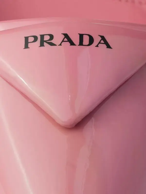 Prada 55mm Triangle-logo Slingback Pumps
