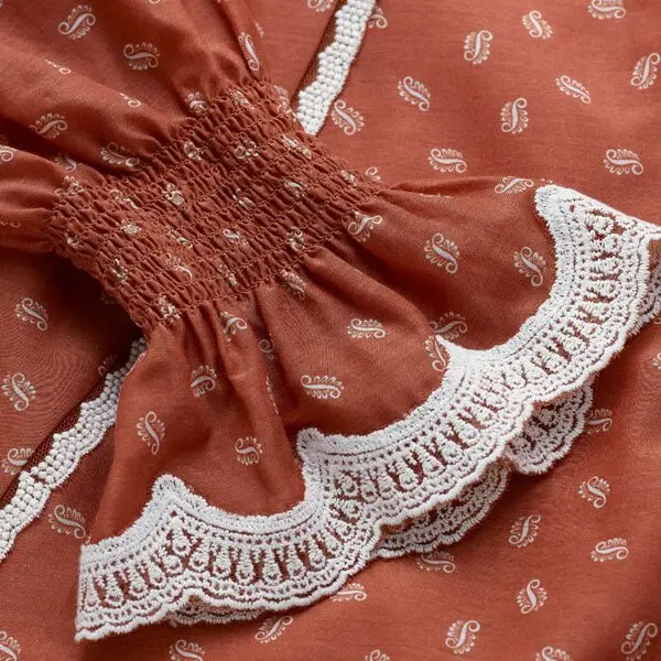 ME+EM Spaced Paisley Motif Print Blouse