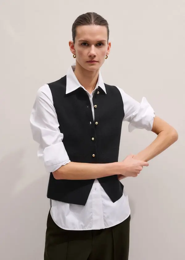 ME+EM Milano Knit Waistcoat
