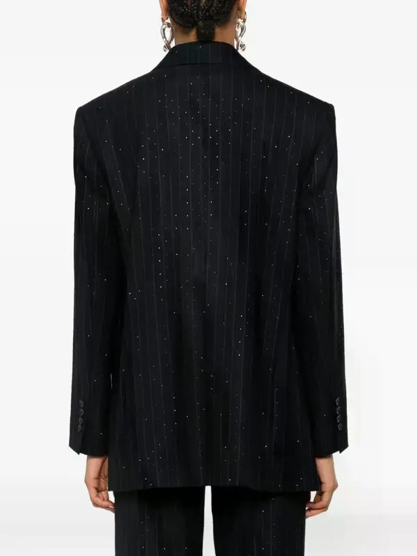 Sandro Pinstripe Metallic Blazer