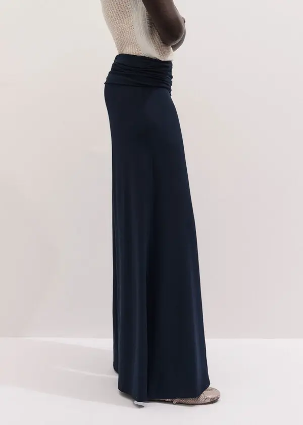 ME+EM Super Wide Leg Palazzo Pant - Navy