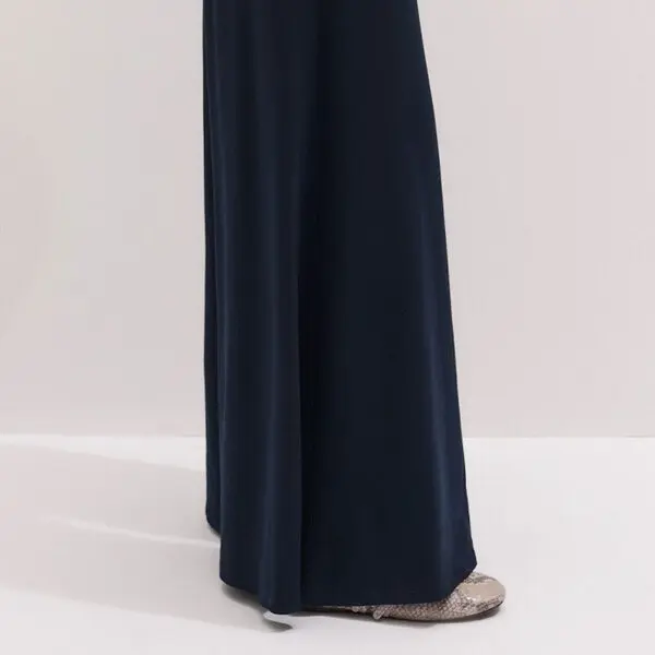 ME+EM Super Wide Leg Palazzo Pant - Navy