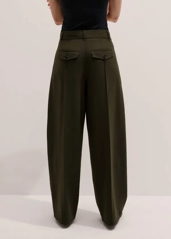 ME+EM Pintuck Tapered Trouser