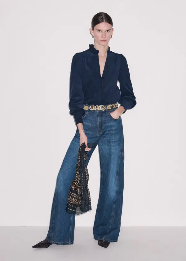 ME+EM Micro Cord Shirt - Navy