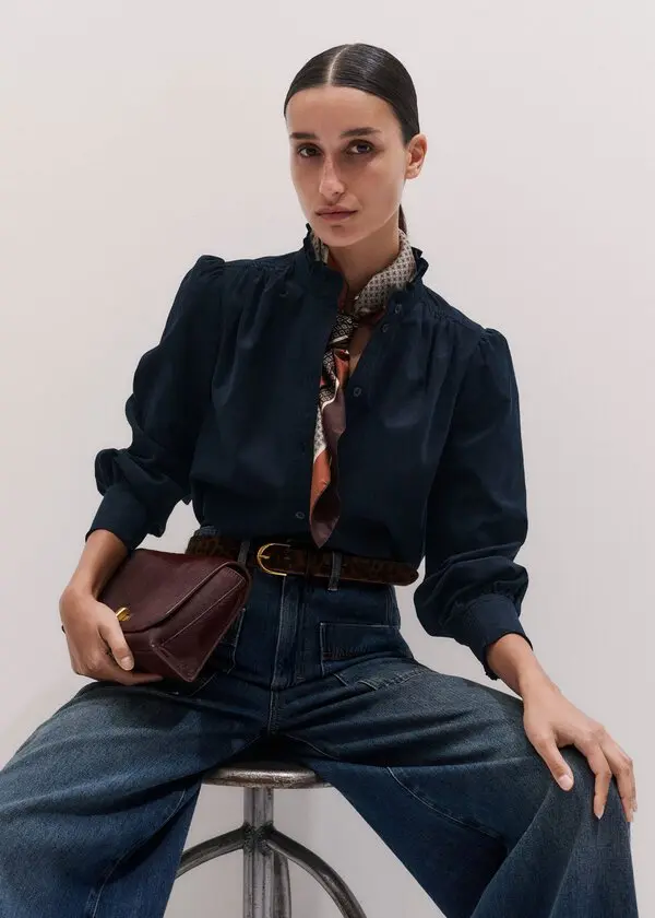 ME+EM Micro Cord Shirt - Navy