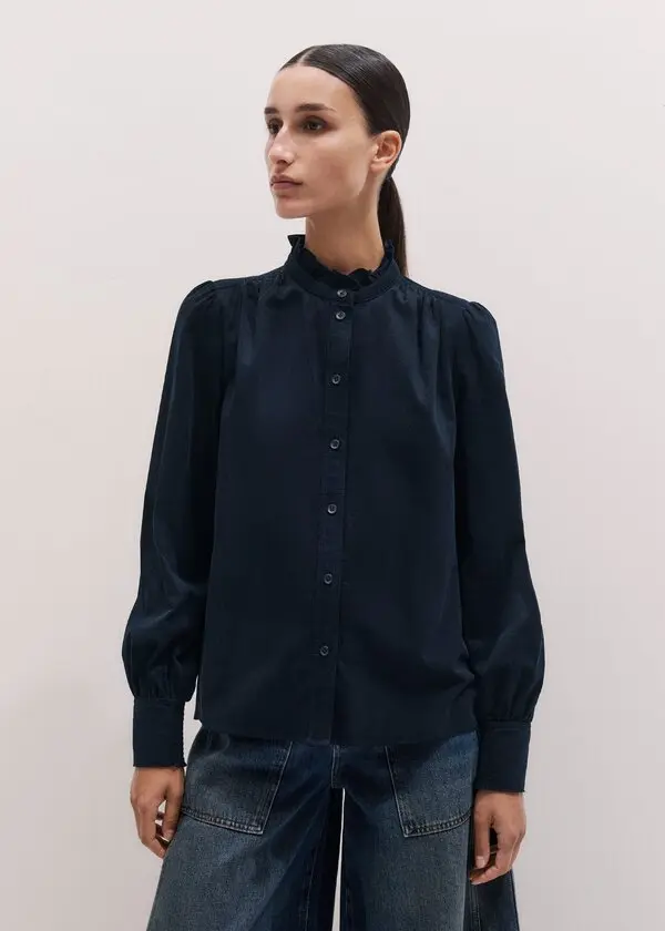 ME+EM Micro Cord Shirt - Navy