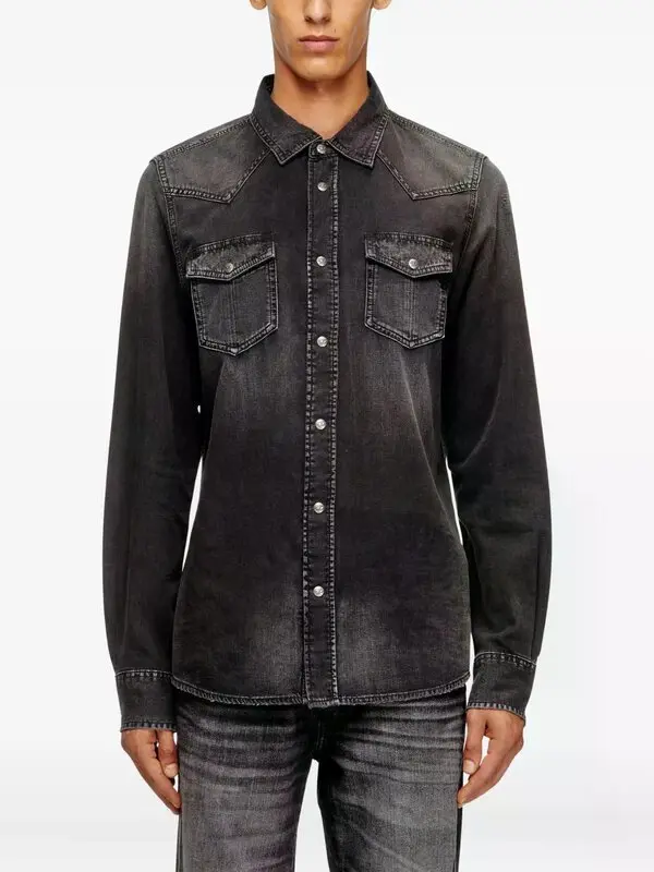 DIESEL® D-vega Denim Shirt - Black