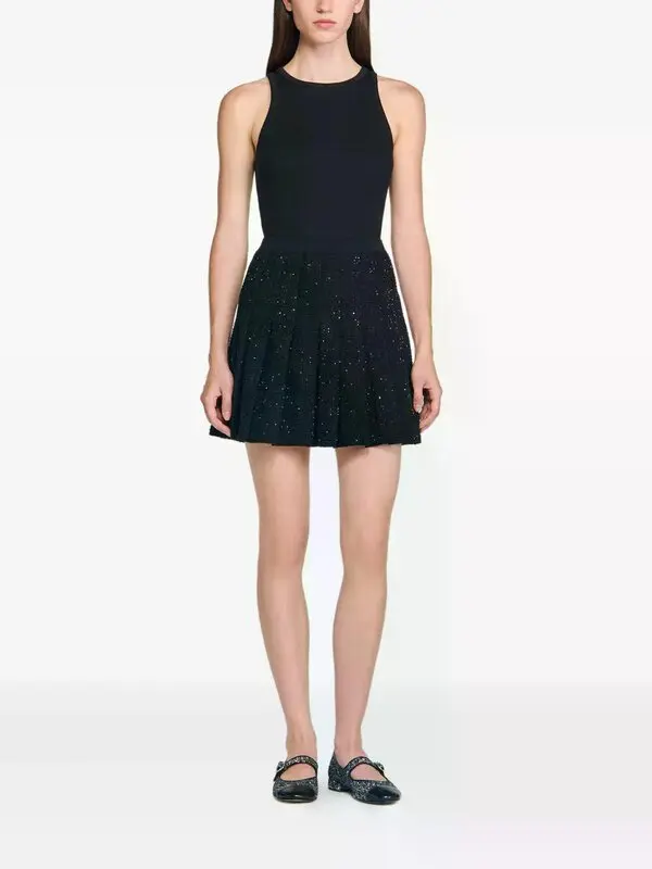 Sandro Pleated Mini Skirt