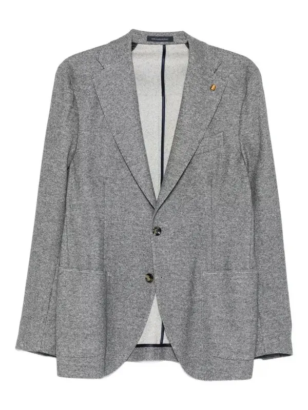 LATORRE Notched-lapel Single-breasted Blazer - Grey