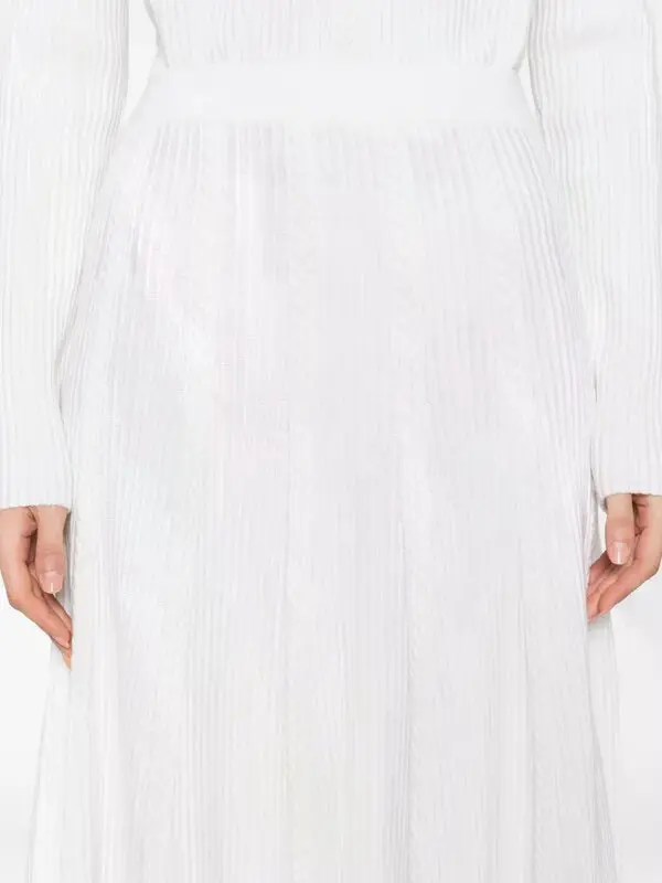 Maje Ribbed A-line Skirt