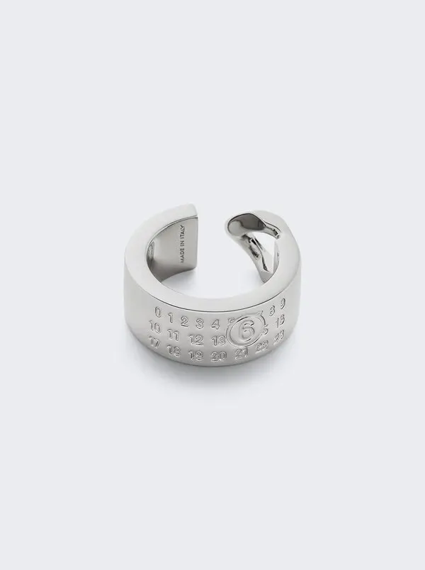 MAISON MARGIELA Minimal Logo Ring - Silver