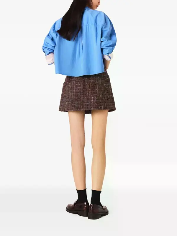 Maje Button Mini Skirt