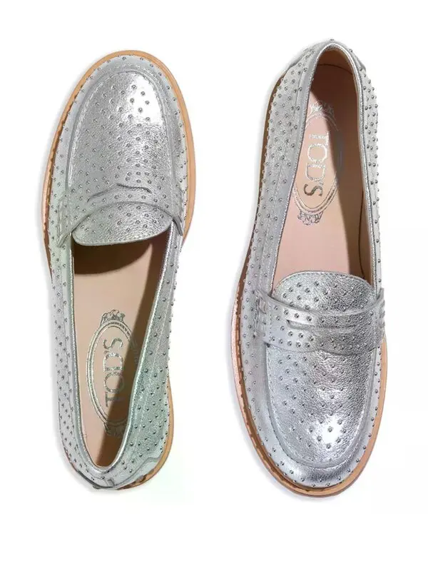 TOD'S Stud-embellished Loafers