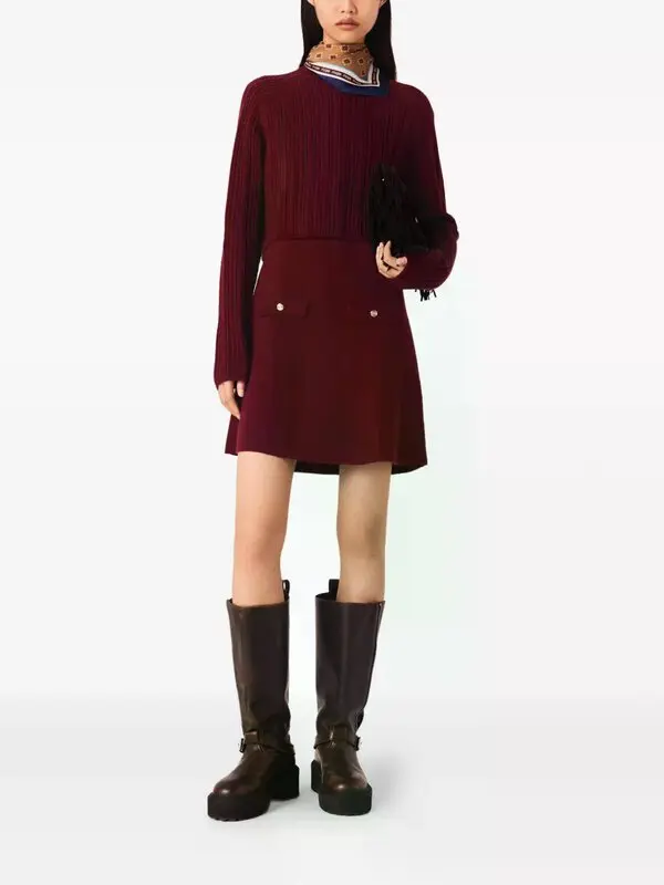 Maje Laye Mini Sweater Dress