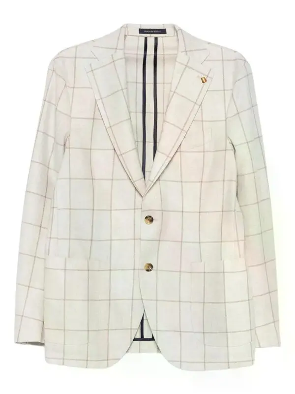 LATORRE Grid-pattern Blazer