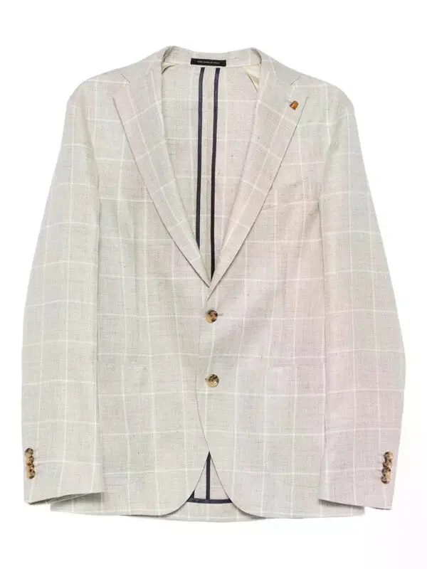 LATORRE Check-pattern Single-breasted Blazer