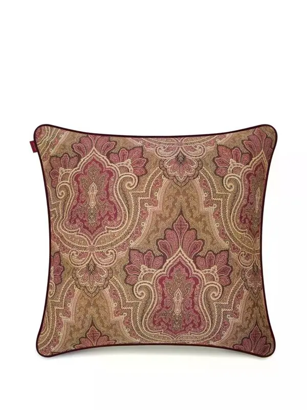 Etro Paisley-pattern Cushion - Brown