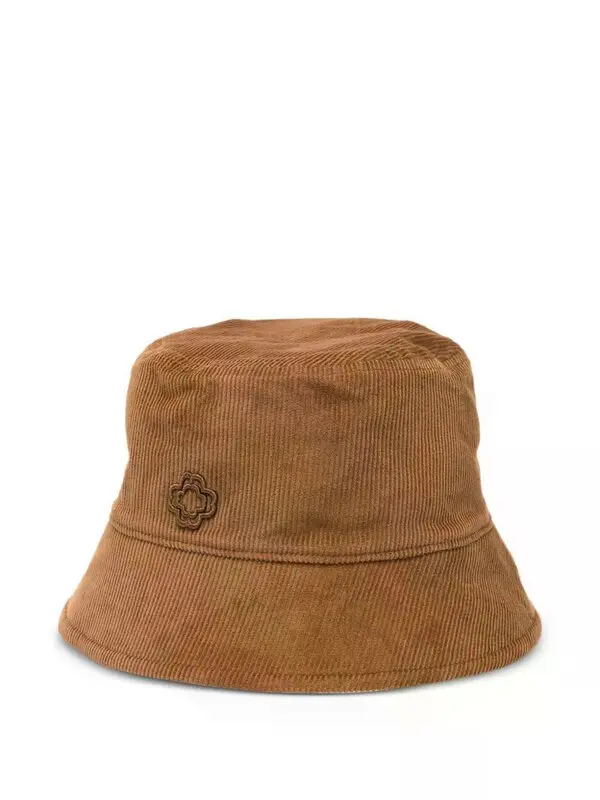 Maje Corduroy Bucket Hat - Brown