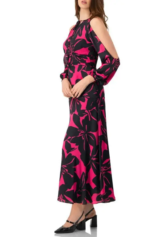 IVONNE Off-shoulder Long Sleeve Maxi Dress