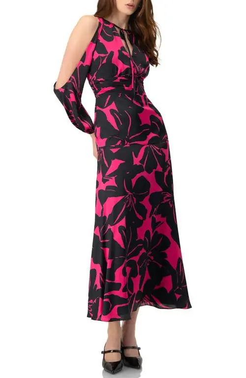 IVONNE Off-shoulder Long Sleeve Maxi Dress
