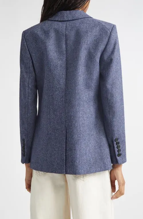 Veronica Beard Vega Wool Dickey Jacket - Blue Melange