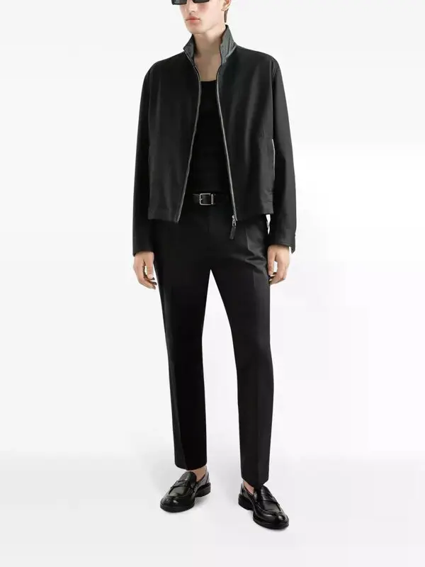 Dolce & Gabbana Leather-trim Bomber Jacket
