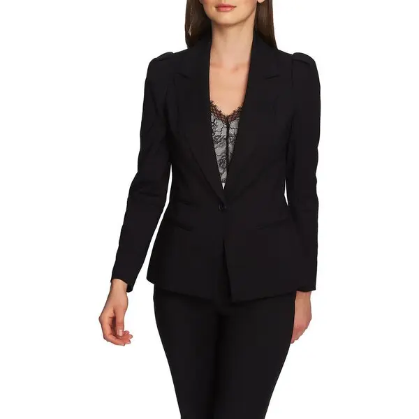 1.State Puff Shoulder Blazer
