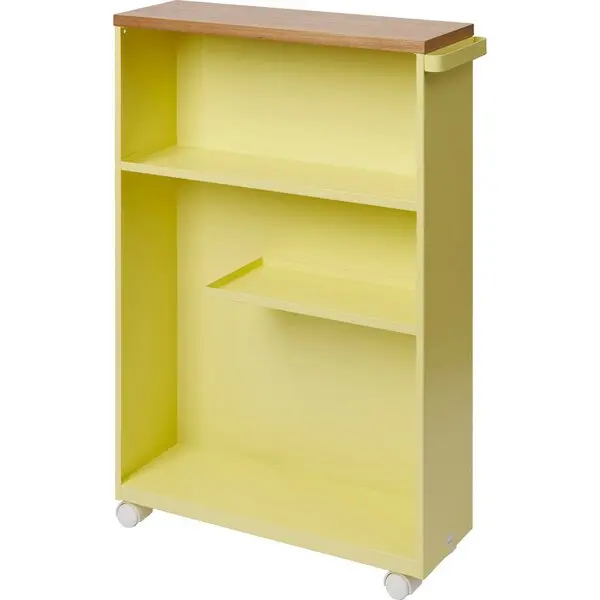 YAMAZAKI Rolling Storage Cart - Yellow